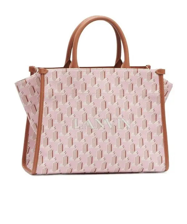 LANVIN Logo Print Tote Bag - Pink
