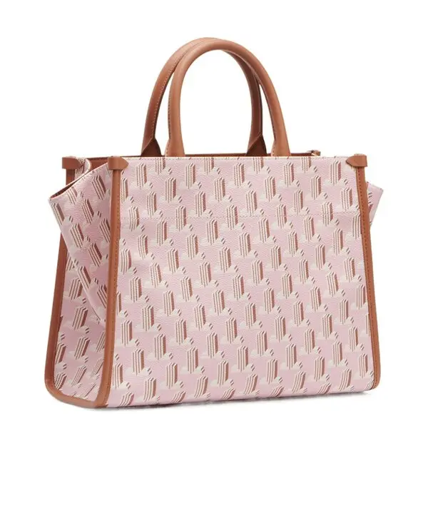 LANVIN Logo Print Tote Bag - Pink