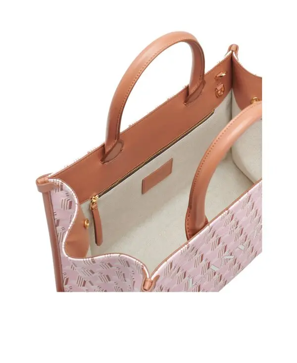 LANVIN Logo Print Tote Bag - Pink