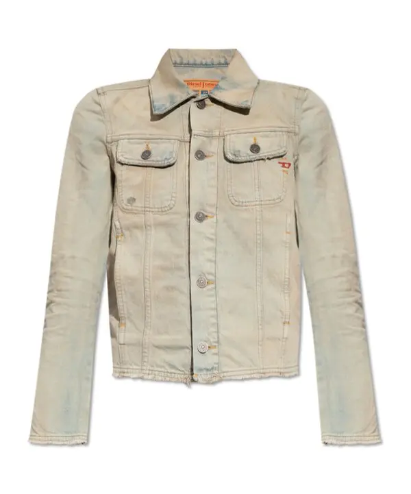 DIESEL® De-bonny S1 Frayed-edge Denim Jacket