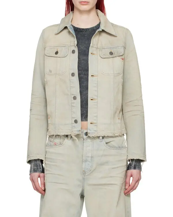 DIESEL® De-bonny S1 Frayed-edge Denim Jacket