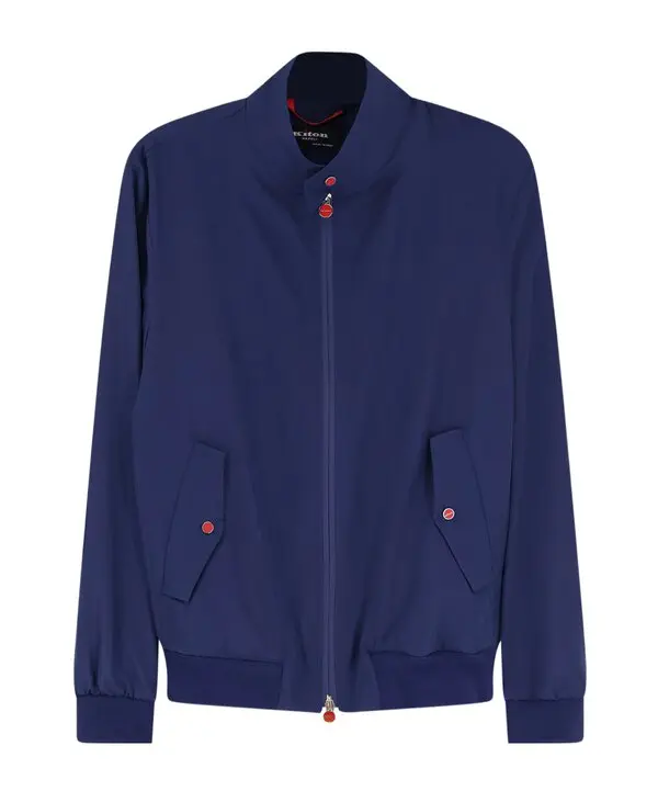 Kiton Cima Zip-up Jacket - Blue