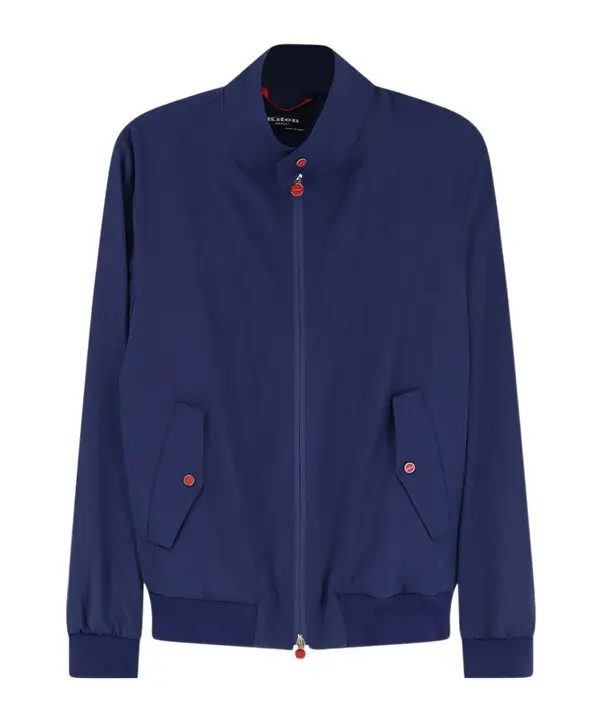 Kiton Cima Zip-up Jacket - Blue
