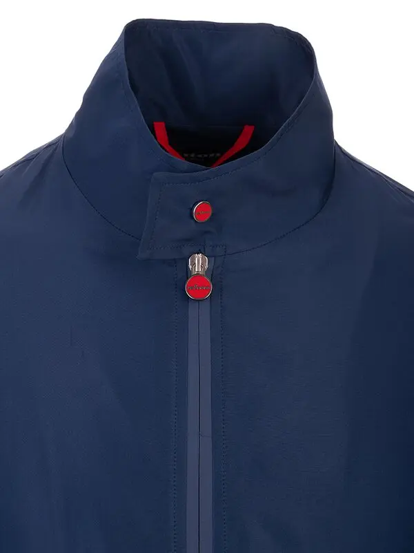 Kiton Cima Zip-up Jacket - Blue