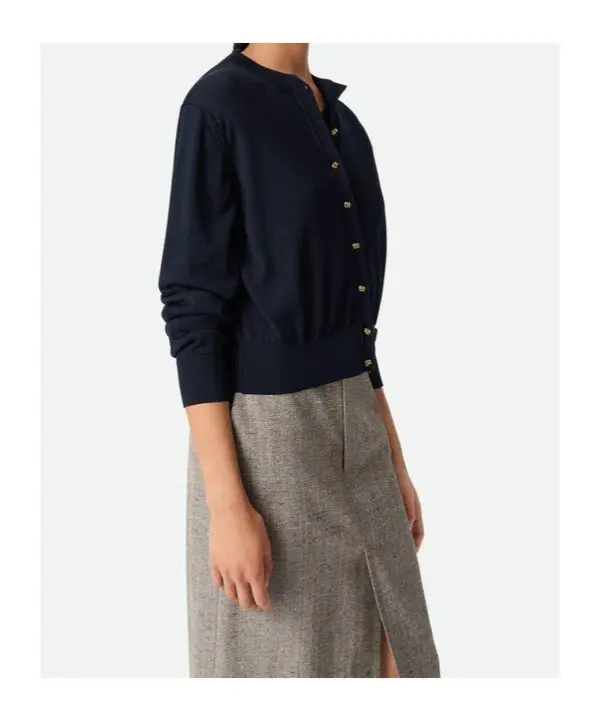 Bottega Veneta Knitted Cardigan And V-neck Vest Set