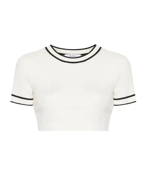 Max Mara Uscio Crewneck Cropped Top
