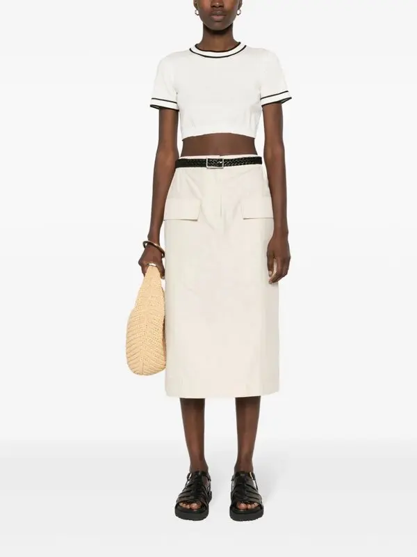 Max Mara Uscio Crewneck Cropped Top