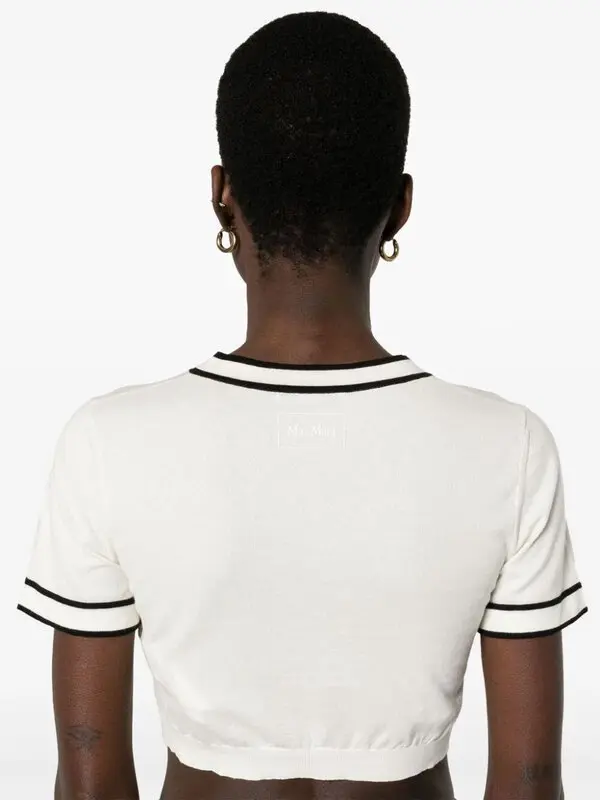 Max Mara Uscio Crewneck Cropped Top