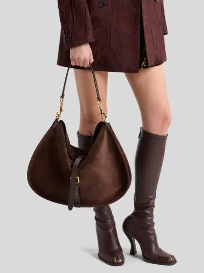 Etro Maxi Suede Pony Bag
