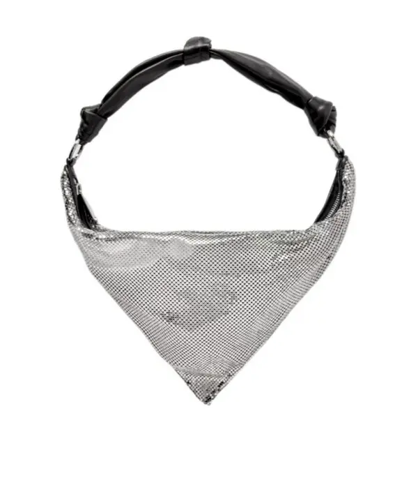 Amina Muaddi Chainmail Shoulder Bag