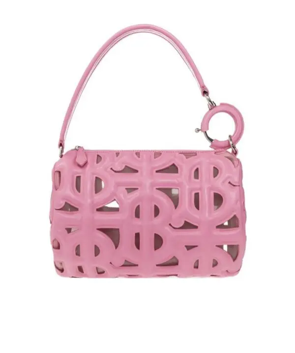 Burberry Quilted Monogram Freya Top Handle Bag