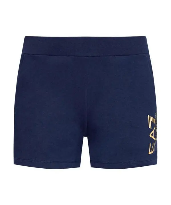 Emporio Armani Logo Print Fitted Shorts