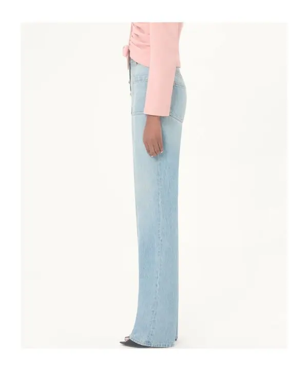 Valentino Garavani Button Detailed Straight Leg Jeans - No
