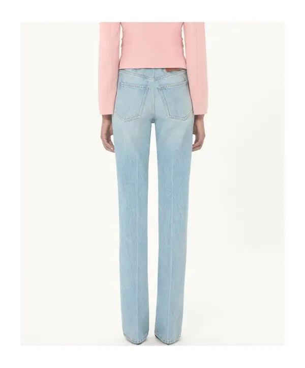 Valentino Garavani Button Detailed Straight Leg Jeans - No