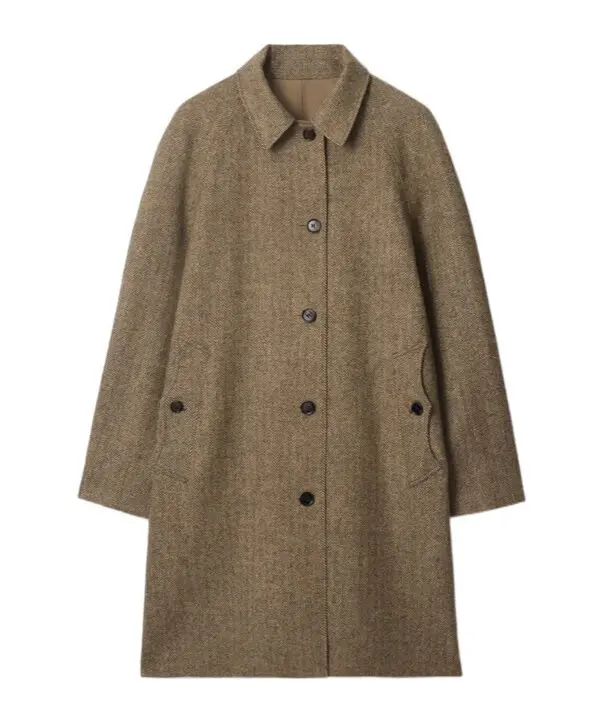 Burberry Single Breasted Reversible Coat
