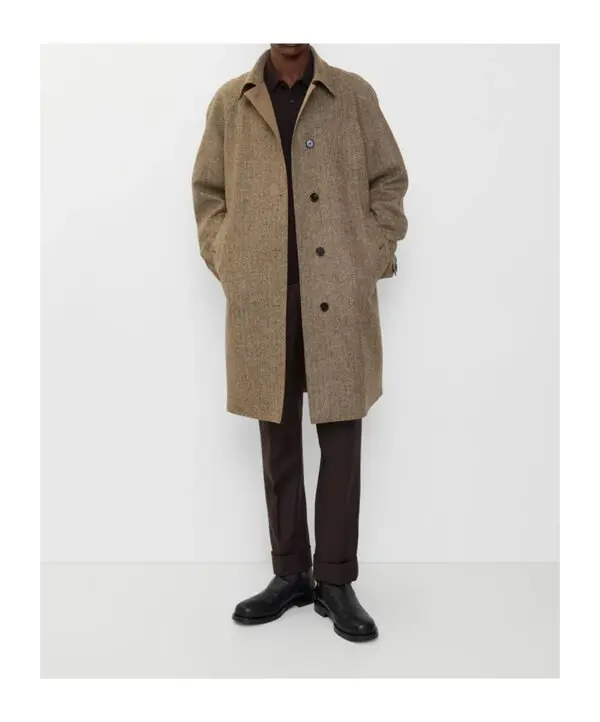 Burberry Single Breasted Reversible Coat