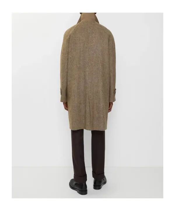 Burberry Single Breasted Reversible Coat