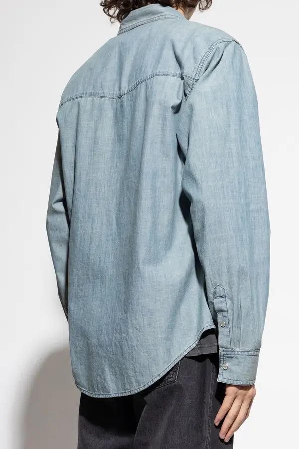 Isabel Marant Étoile Double-pocket Cotton Shirt - Blue