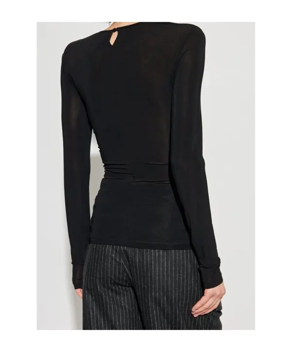 Isabel Marant Étoile Long Sleeve Crewneck Top - Black