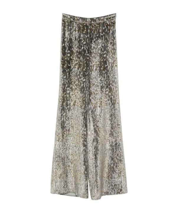 FORTE_FORTE Textured Wide-leg Pants - Gray