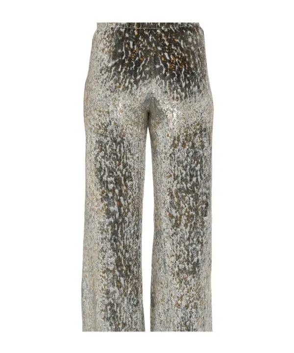FORTE_FORTE Textured Wide-leg Pants - Gray