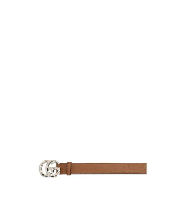 Gucci Logo Plaque Belt With Bamboo Double G Buckle