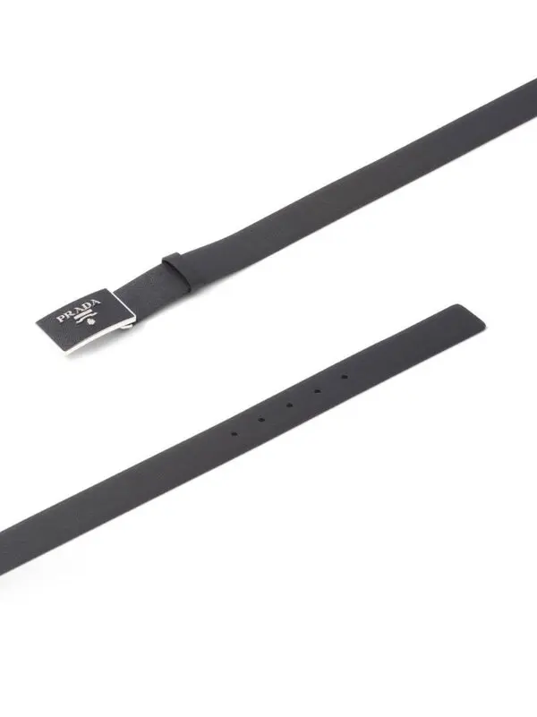 Prada Logo Plaque Buckle Belt