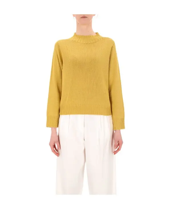Fabiana Filippi Ribbed Crew Neck Long Sleeve Sweater
