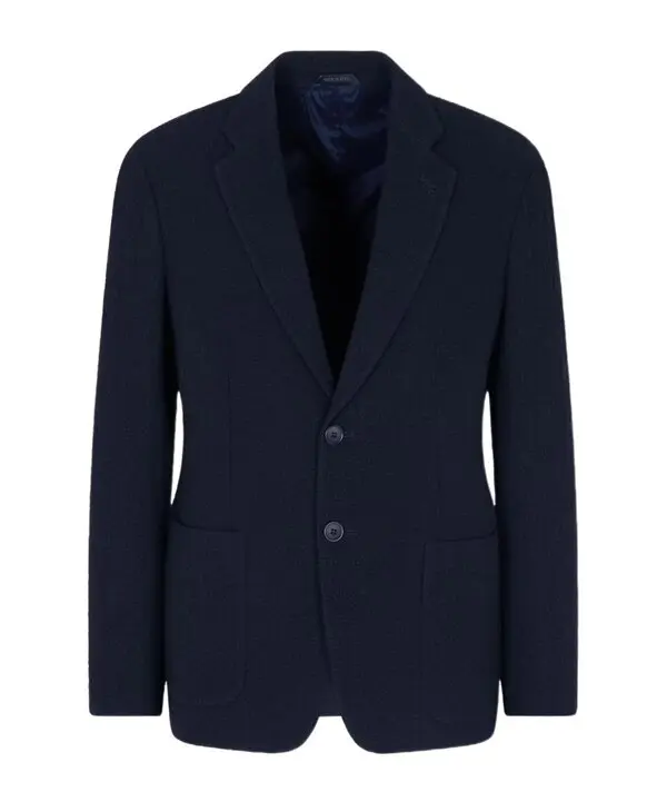 Giorgio Armani Single-breasted Blazer - Blue