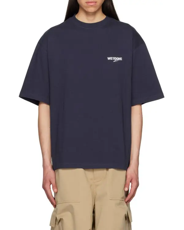 We11Done Logo Printed Crewneck T-shirt