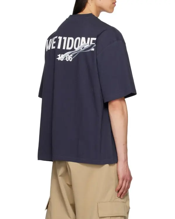 We11Done Logo Printed Crewneck T-shirt