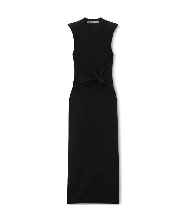 Alexander Wang Sleeveless Round Neck Bodycon Midi Dress