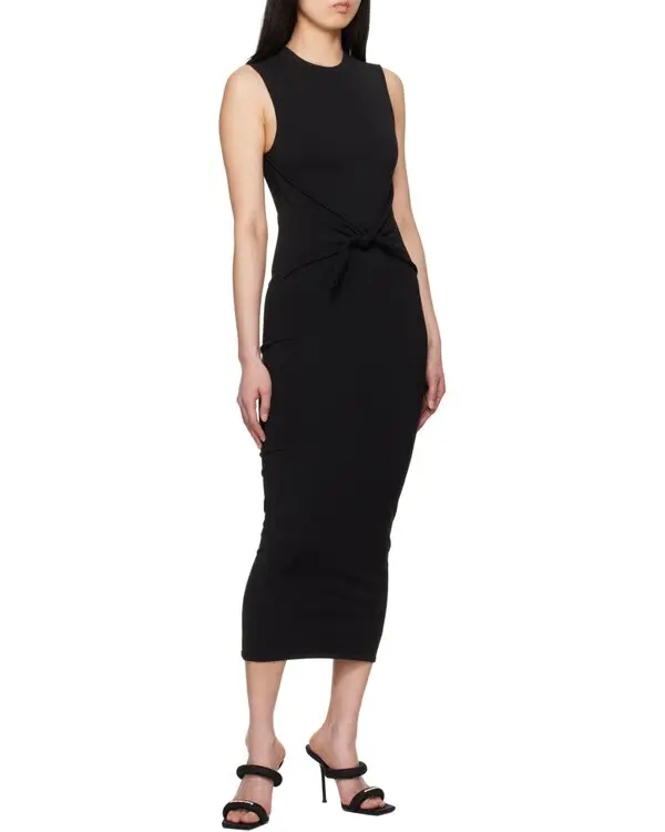 Alexander Wang Sleeveless Round Neck Bodycon Midi Dress