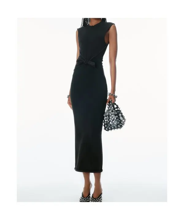 Alexander Wang Sleeveless Round Neck Bodycon Midi Dress