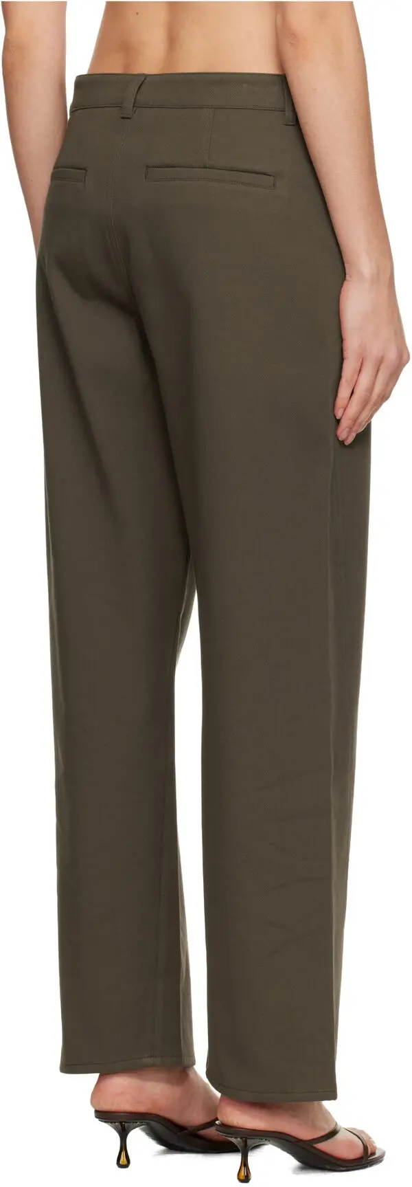 TOTEME Twisted Relaxed Trousers - Brown
