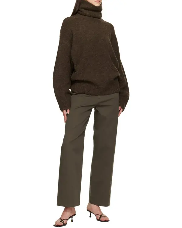 TOTEME Twisted Relaxed Trousers - Brown