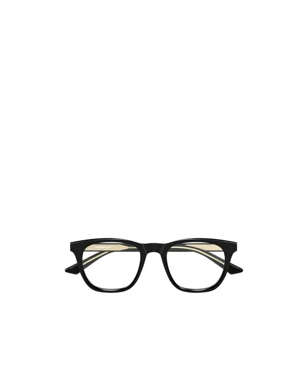 Montblanc Eyewear Square Frame Glasses - Black