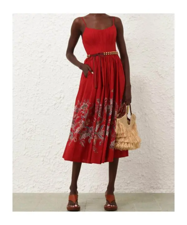 Zimmermann Rhiannon Corset Midi Dress