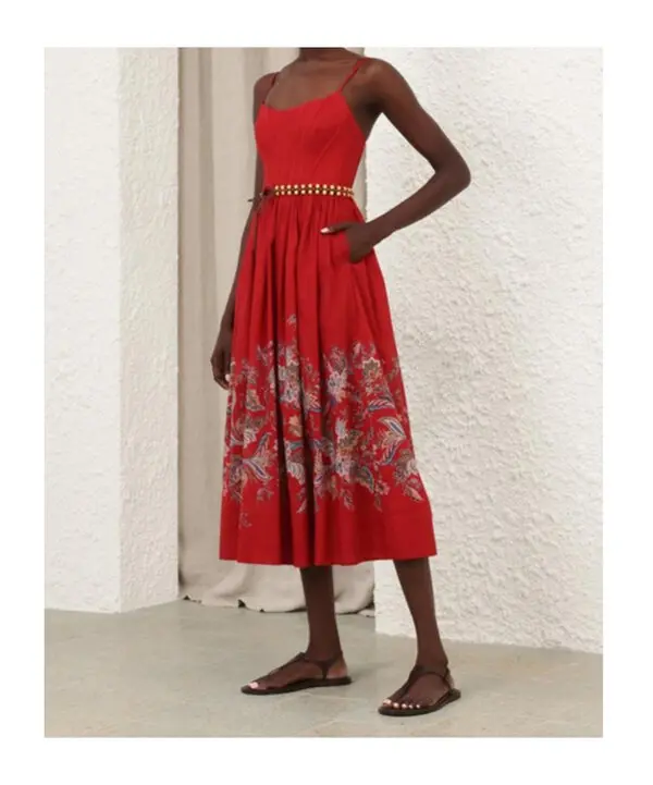 Zimmermann Rhiannon Corset Midi Dress