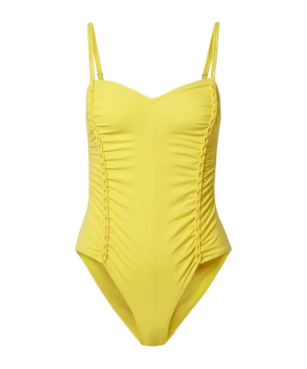 Ulla Johnson Pleated One-piece Swimsuit