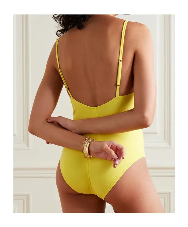 Ulla Johnson Pleated One-piece Swimsuit