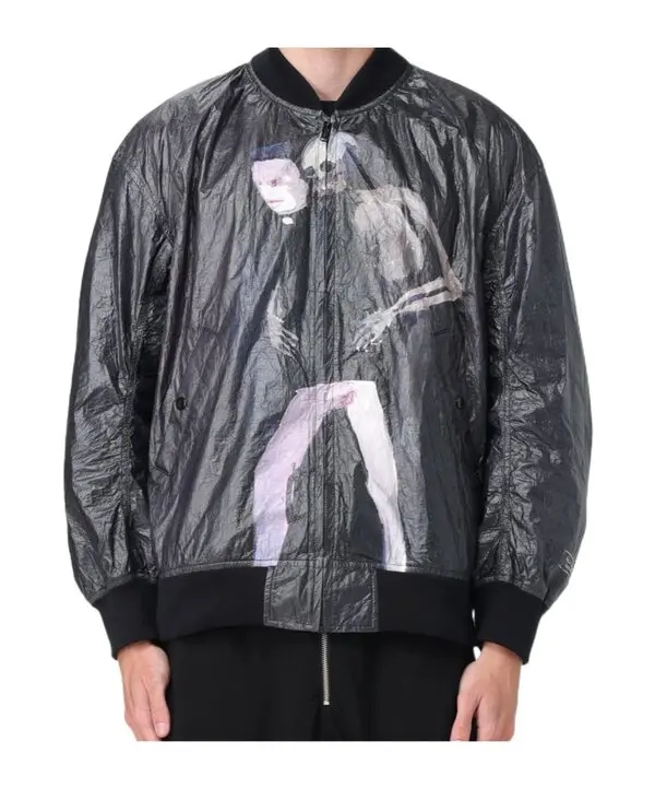 Undercover Long-sleeved Casual Jacket With Printed Front