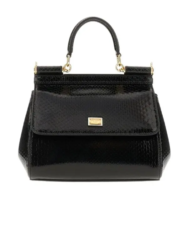 Dolce & Gabbana Medium Sicily Handbag - Black