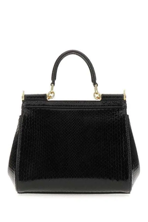 Dolce & Gabbana Medium Sicily Handbag - Black