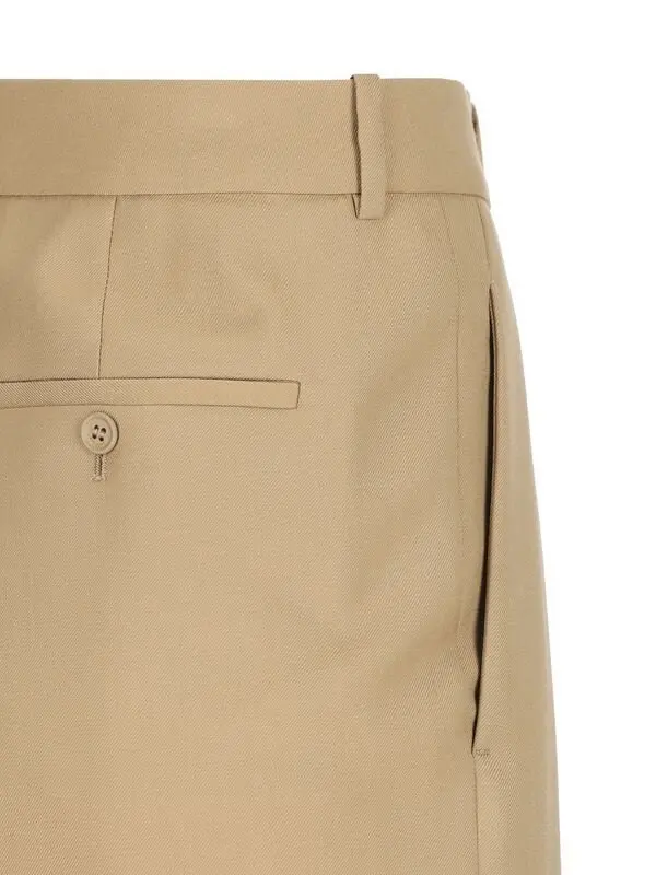 Saint Laurent High Waist Straight Leg Trousers