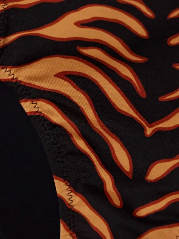 Ulla Johnson Zahara Tiger Print Bikini Briefs - Black