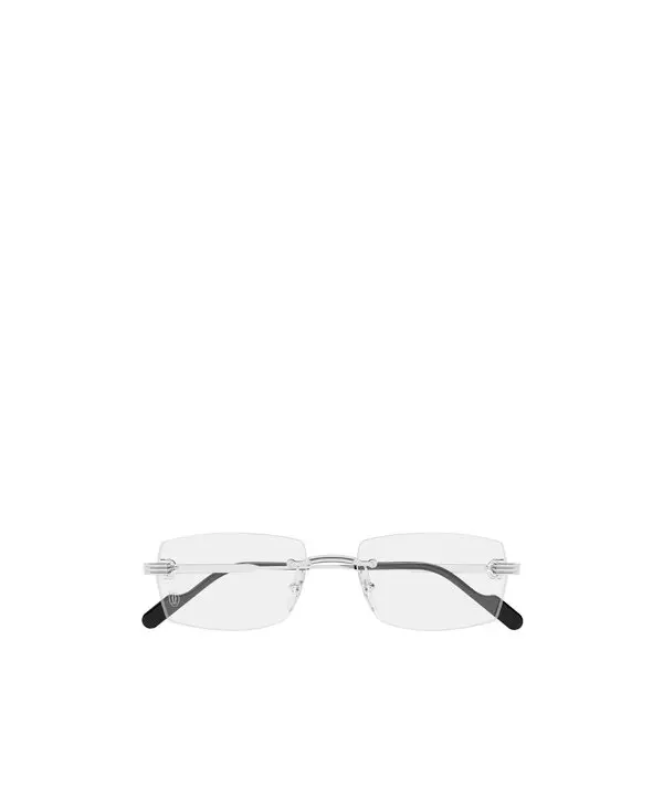 Cartier Rimless Rectangular Eyeglasses - White