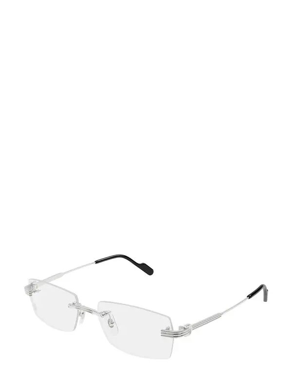 Cartier Rimless Rectangular Eyeglasses - White