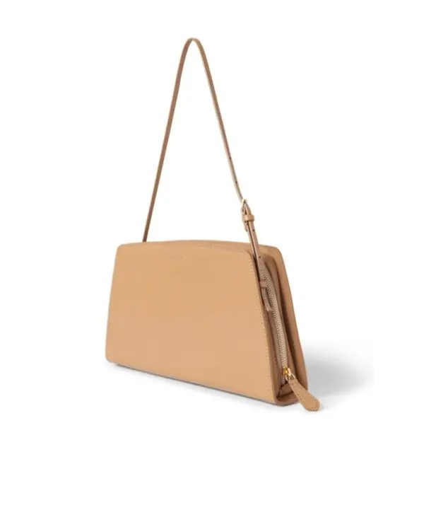 THE ROW Logo Shoulder Bag - Warm Chestnut