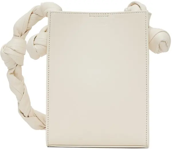 JIL SANDER Tangle Knot Shoulder Bag - White